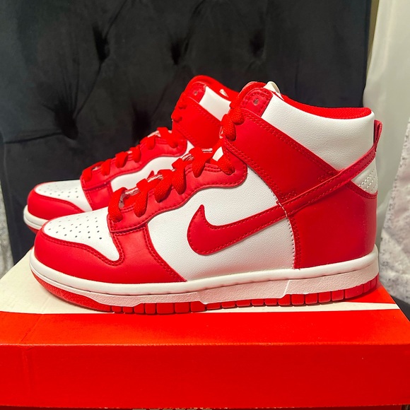 Nike | Shoes | Nike Dunk High Championship Red Gs | Poshmark